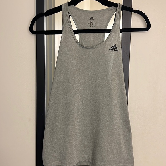 adidas | Tops | Womens Adidas Gray Workout Tank Size Medium | Poshmark